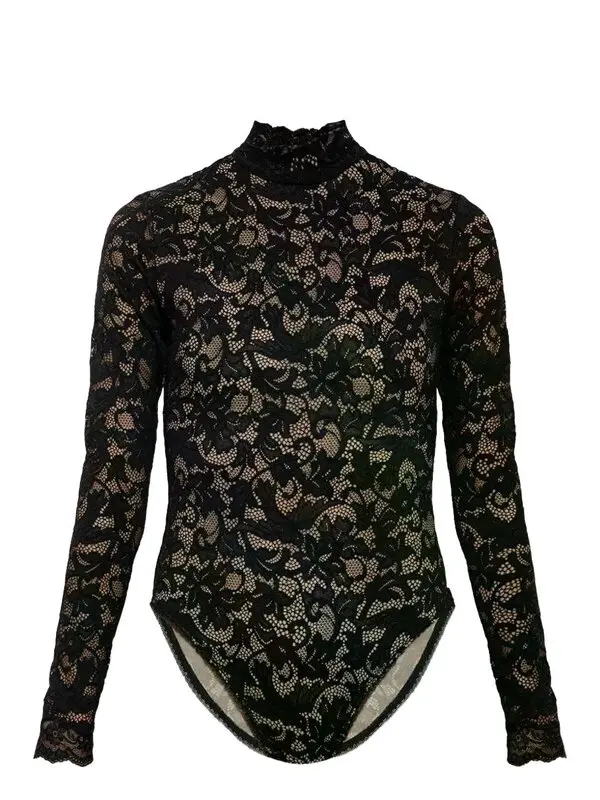 Zimmermann Lace Long-sleeve Bodysuit - Black