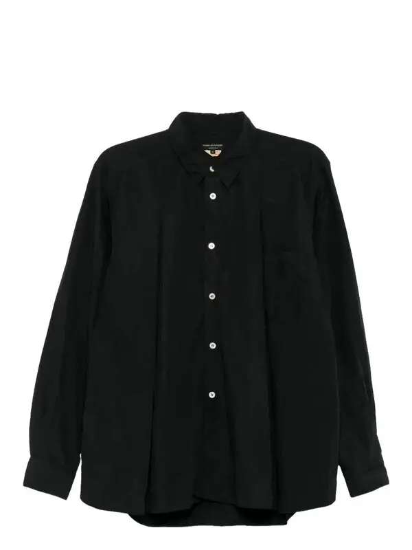 Comme Des Garçons Pleated Long-sleeve T-shirt - Black