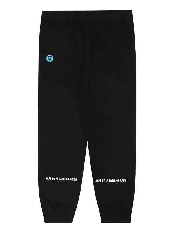 AAPE BY *A BATHING APE Logo-patch Track Pants - Black