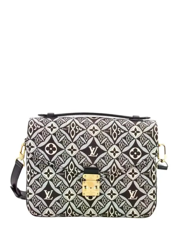 LOUIS VUITTON Pochette Metis Limited Edition Since 1854 Monogram Jacquard Crossbody Bag - Black