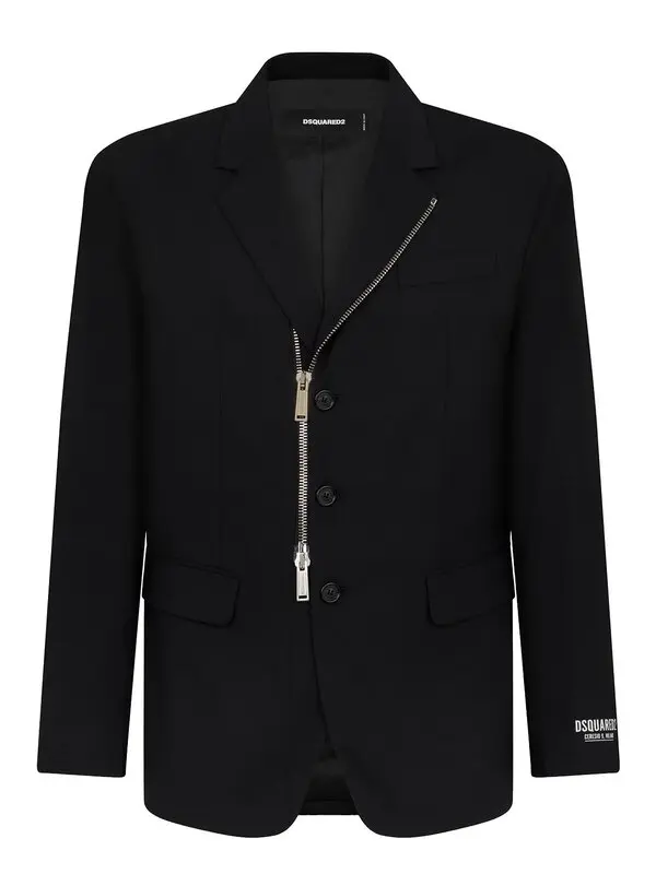 Dsquared2 Relaxed Shoulder Jacket - Black