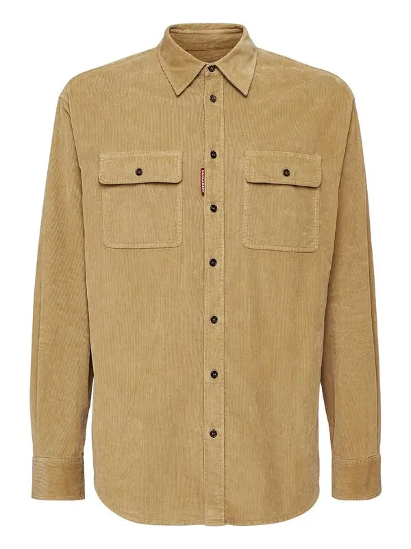 Dsquared2 Corduroy Shirt - Black