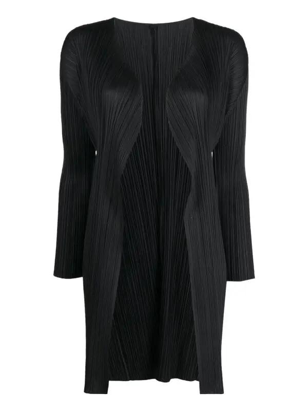 Issey Miyake Pleated Casual Jacket - Black