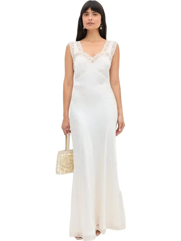 Rixo Keily Floral Trail Regular - Ivory