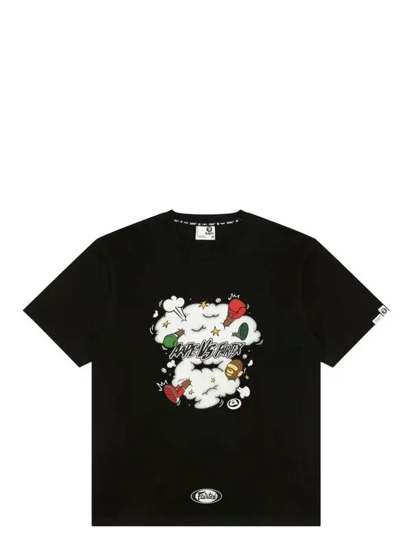 AAPE BY *A BATHING APE X Fairtex Graphic-print T-shirt - Black