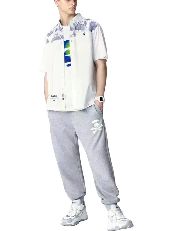 AAPE BY *A BATHING APE Logo-print Track Pants - Black