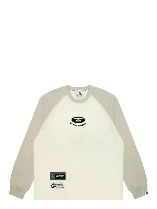 AAPE BY *A BATHING APE Moonface Long-sleeve T-shirt - Neutrals