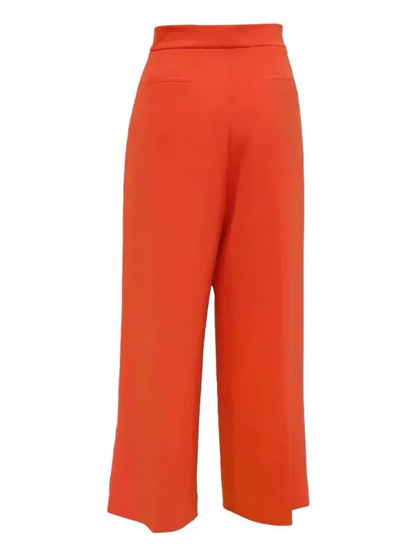 Lela Rose Faux Pearl Accent Trousers - Orange