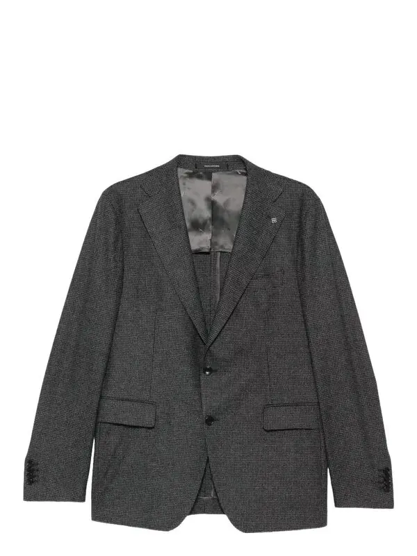 Tagliatore Micro-check Wool Suit - Grey
