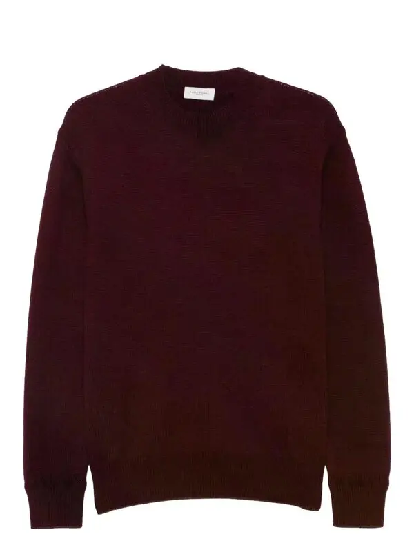 PAOLO PECORA Crew-neck Knitted Sweater - Red