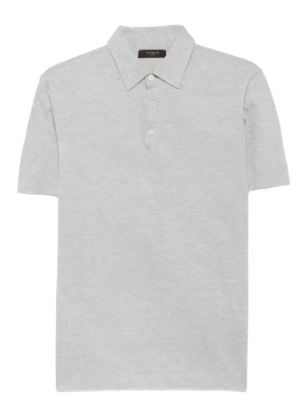 ZANONE Short-sleeve Polo Shirt - Grey
