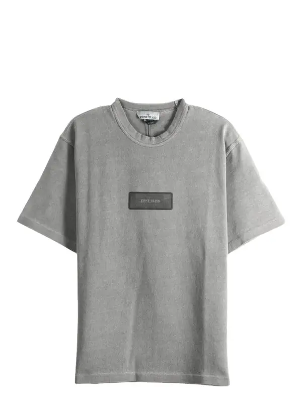 Stone Island 2100012 Mineral-dyed Heavy Cotton-jersey T-shirt - Grey