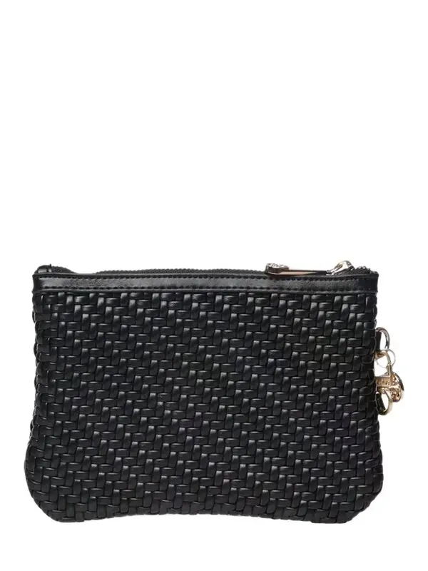 V°73 Woven-effect Zipped Pouch - Black