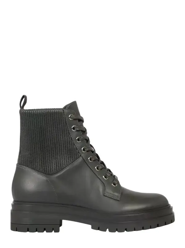 GIANVITO ROSSI Martis 20 Lace-up Ankle Boots - Grey