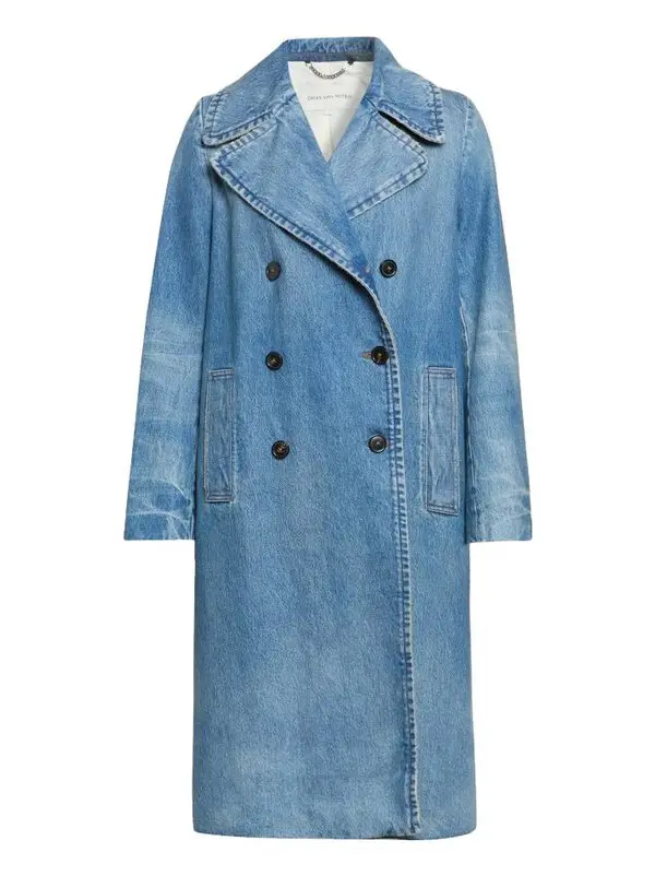 Dries Van Noten Riani Den Double-breasted Denim Coat - Blue