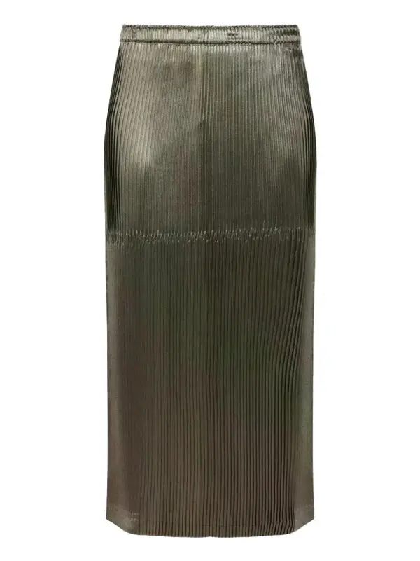 Issey Miyake Pleated Skirt - Green