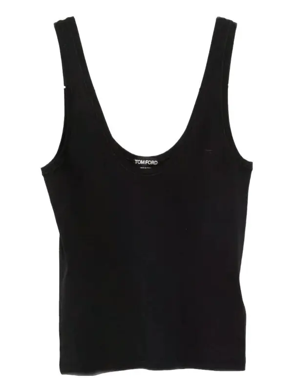TOM FORD Scoop-neck Tank Top - Black