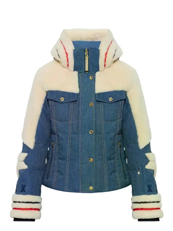 Bogner Shearling-trimmed Padded Ski Jacket - Blue