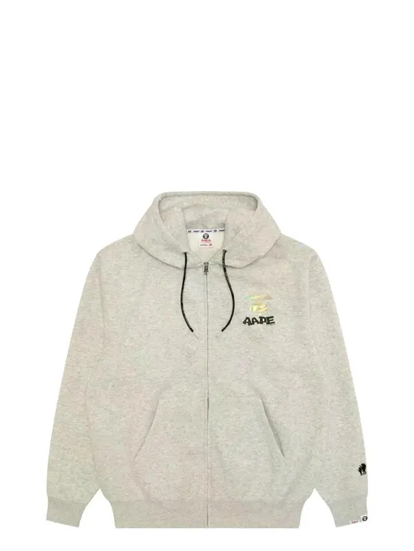 AAPE BY *A BATHING APE Moonface Zip-up Hoodie - White