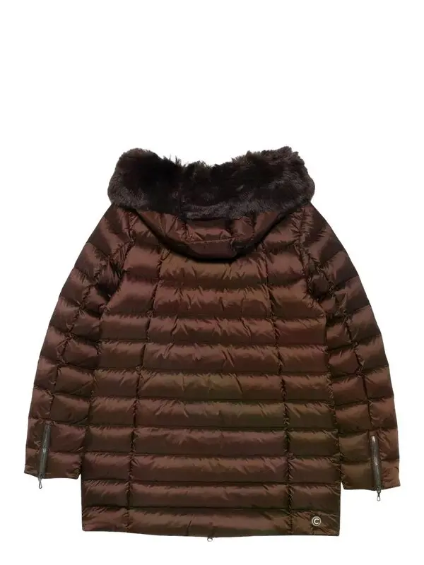 COLMAR Quilted Faux-fur Trim Coat - Brown