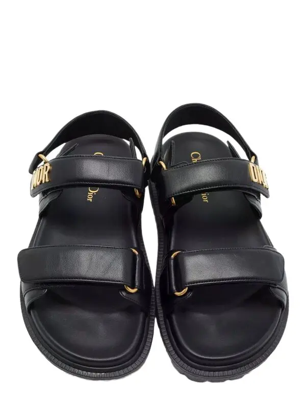 Dior Dioract Leather Sandals - Black