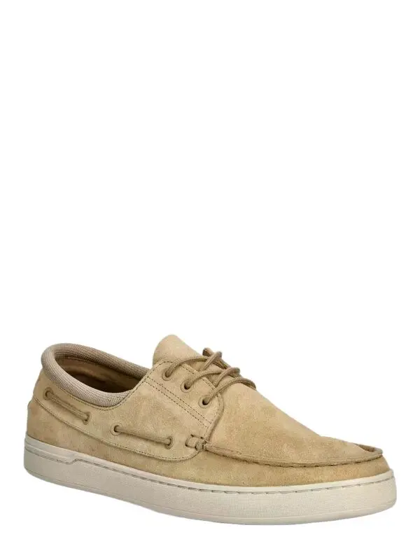 Fred Perry Round-toe Suede Boat Shoes - Neutrals