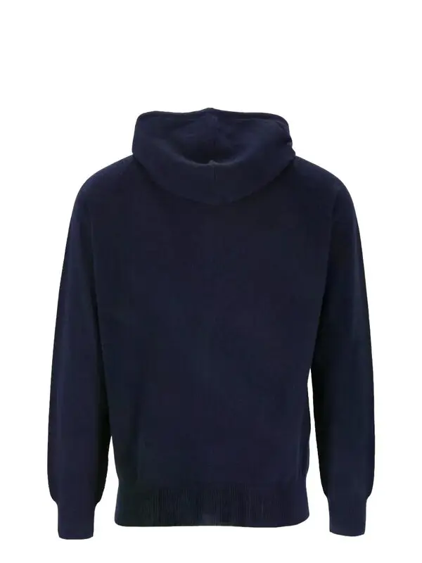 Al Duca D'aosta Zip-up Cashmere Hoodie - Blue