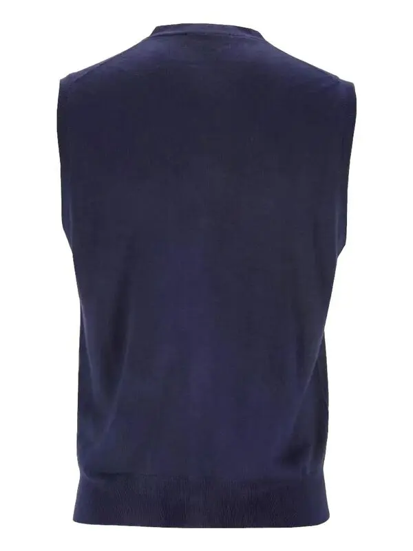 Al Duca D'aosta Button-up Knitted Vest - Blue