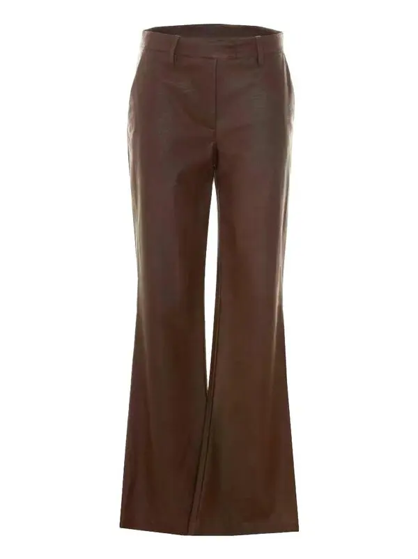 RUE DU BAC Flared-leg Trousers - Brown