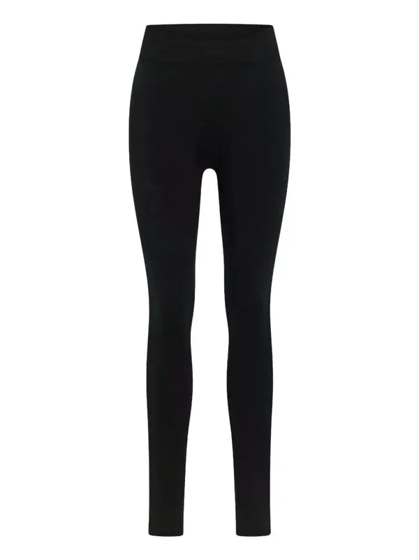 ODLO Textured-knit Leggings - Black