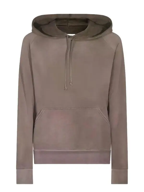 MAISON MARGIELA Drawstring-hood Raglan-sleeve Hoodie - Brown