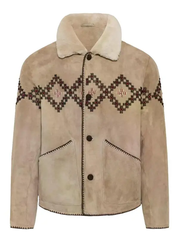 BAZISZT Nelci Embroidered Jacket - Grey