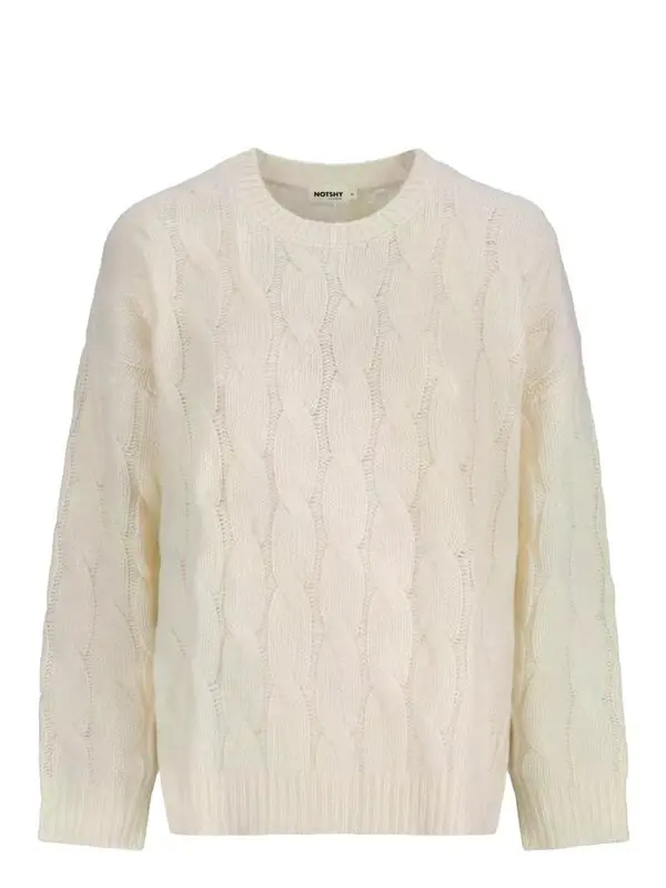 NOTSHY Patzi Cable-knit Sweater - Neutrals