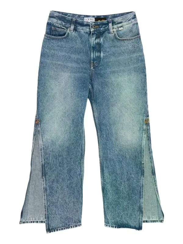 Loewe Trousers In Denim - Blue