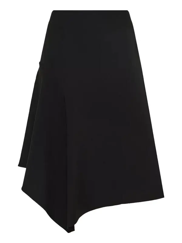 Theory Draped Midi Skirt - Black
