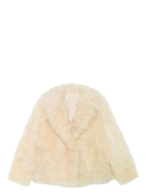 BLANCHA Shearling Notch-lapel Jacket - Neutrals