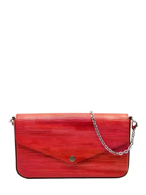 LOUIS VUITTON 2016 Epi Pochette Felicie Crossbody Bag - Red