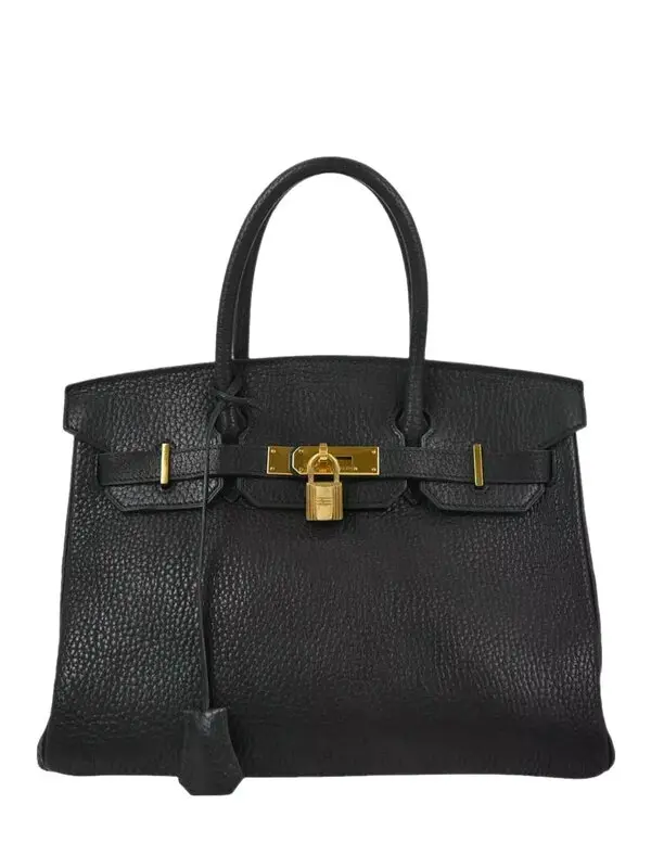 Hermès 1995 Birkin 30 Tote Bag - Black