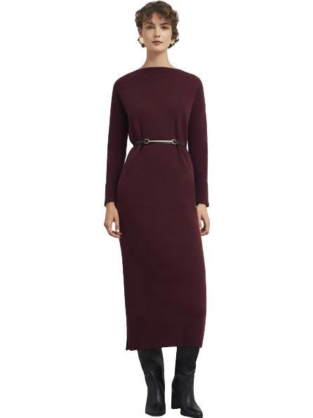 HOBBS LONDON Hartsfirth Wool Blend Knitted Dress - Cocoabrown