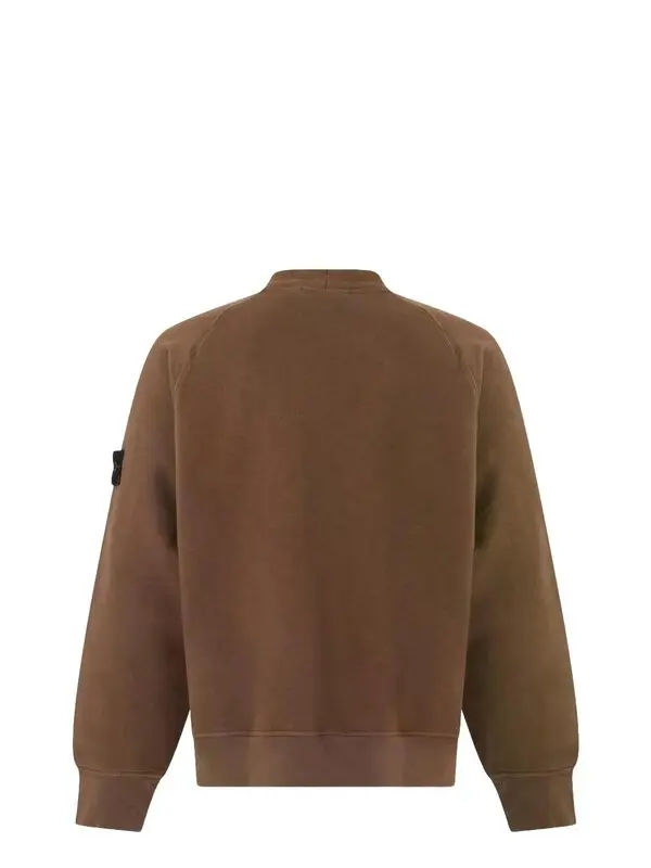 Stone Island 6100053 Tubular Cotton-fleece Sweatshirt - Brown
