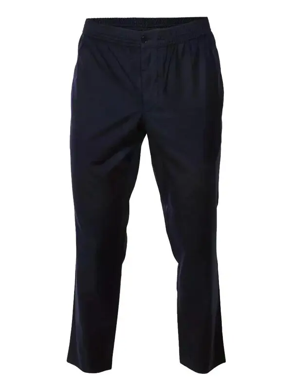 Hermès Elasticised-waist Tapered Trousers - Blue