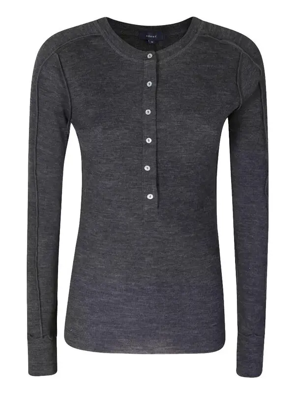 Soeur Laos Henley T-shirt - Grey
