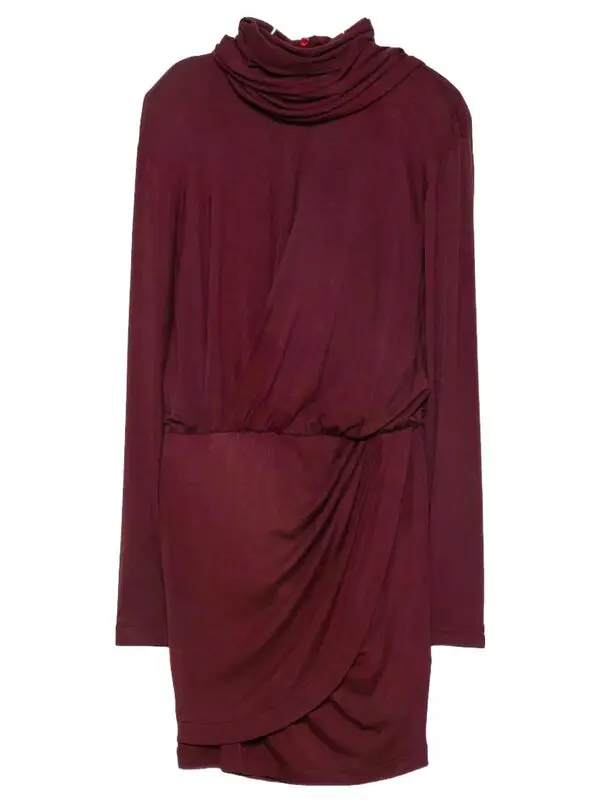 Blumarine Draped Wrap-style Mini Dress - Red