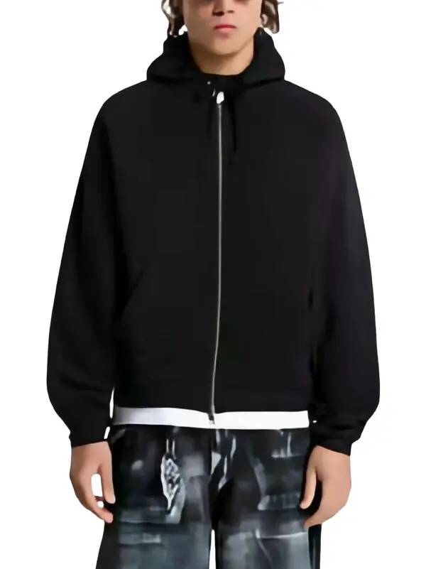 DIME Spinal Graphic-print Hoodie - Black