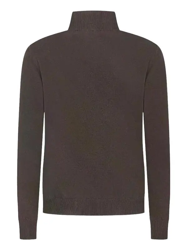 CUSTOMER LOVERS Roll-neck Ribbed-trim Sweater - Brown