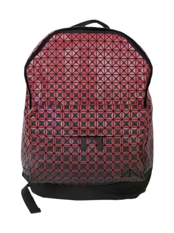 Issey Miyake Geometric-panelled Backpack - Red