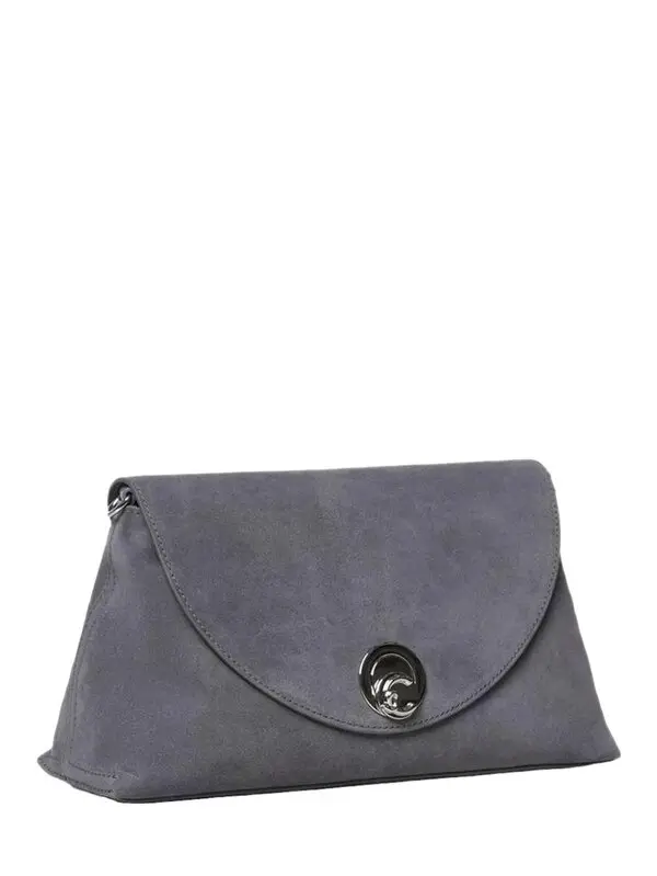 COCCINELLE Medium Nikla Suede Shoulder Bag - Grey