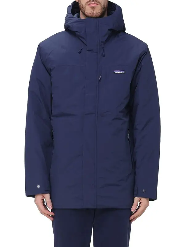 Patagonia Hooded Waterproof Recycled Nylon Parka - Navy