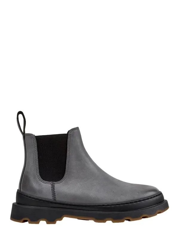 Camper Flat Ankle Boot - Grey
