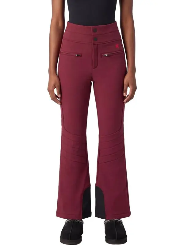 Perfect Moment Aurora High-waisted Fla Ski Trousers In Technical Fabric - Red